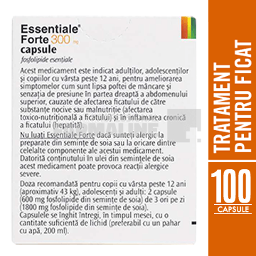 Essentiale Forte 300 mg 100 capsule - la pret mic | Pfarma.ro