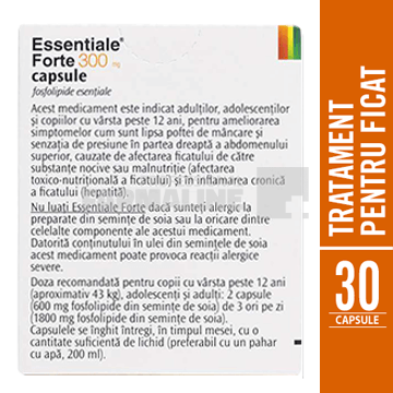 Essentiale Forte 300 mg 30 capsule - la pret mic | Pfarma.ro