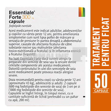 Essentiale Forte 300 mg 50 capsule - la pret mic | Pfarma.ro