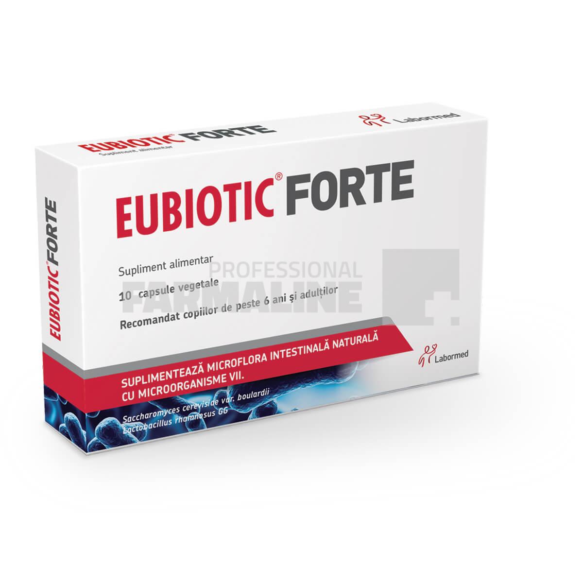 Eubiotic Forte, Labormed, Supliment alimentar pe bază de tulpini ...