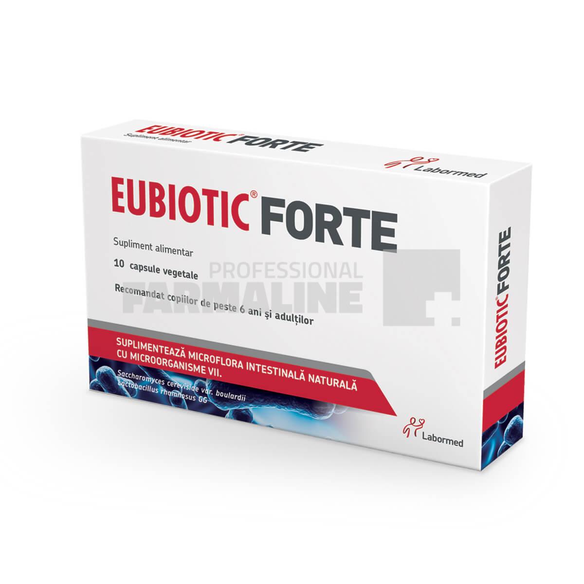Eubiotic Forte, Labormed, Supliment alimentar pe bază de tulpini ...