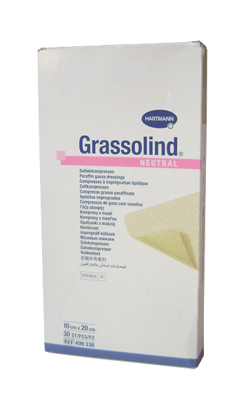 Hartmann Grassolind comprese impregnate cu unguent 10 cm x 20 cm 30 bucati - la pret mic | Pfarma.ro