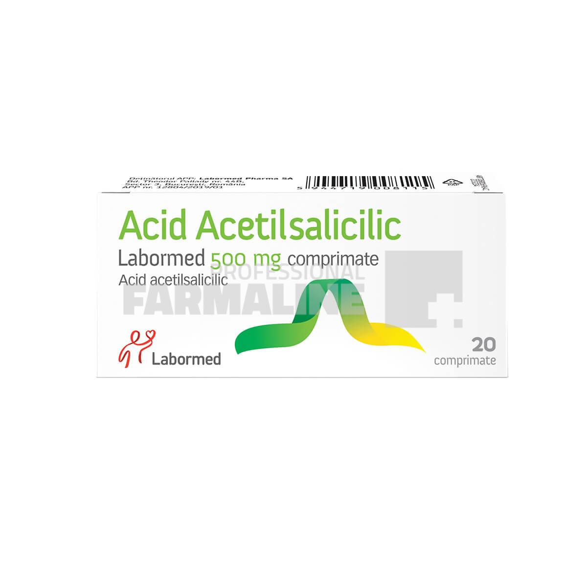 Labormed Acid Acetilsalicilic 500 mg 20 comprimate - la pret mic ...