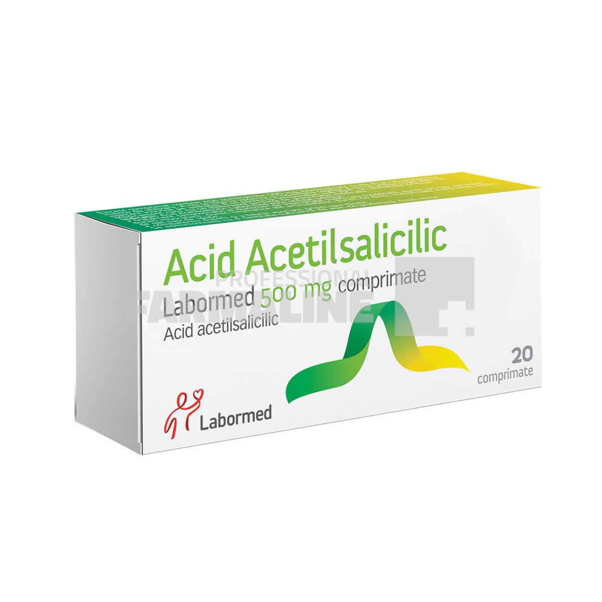 Labormed Acid Acetilsalicilic 500 mg 20 comprimate - la pret mic ...