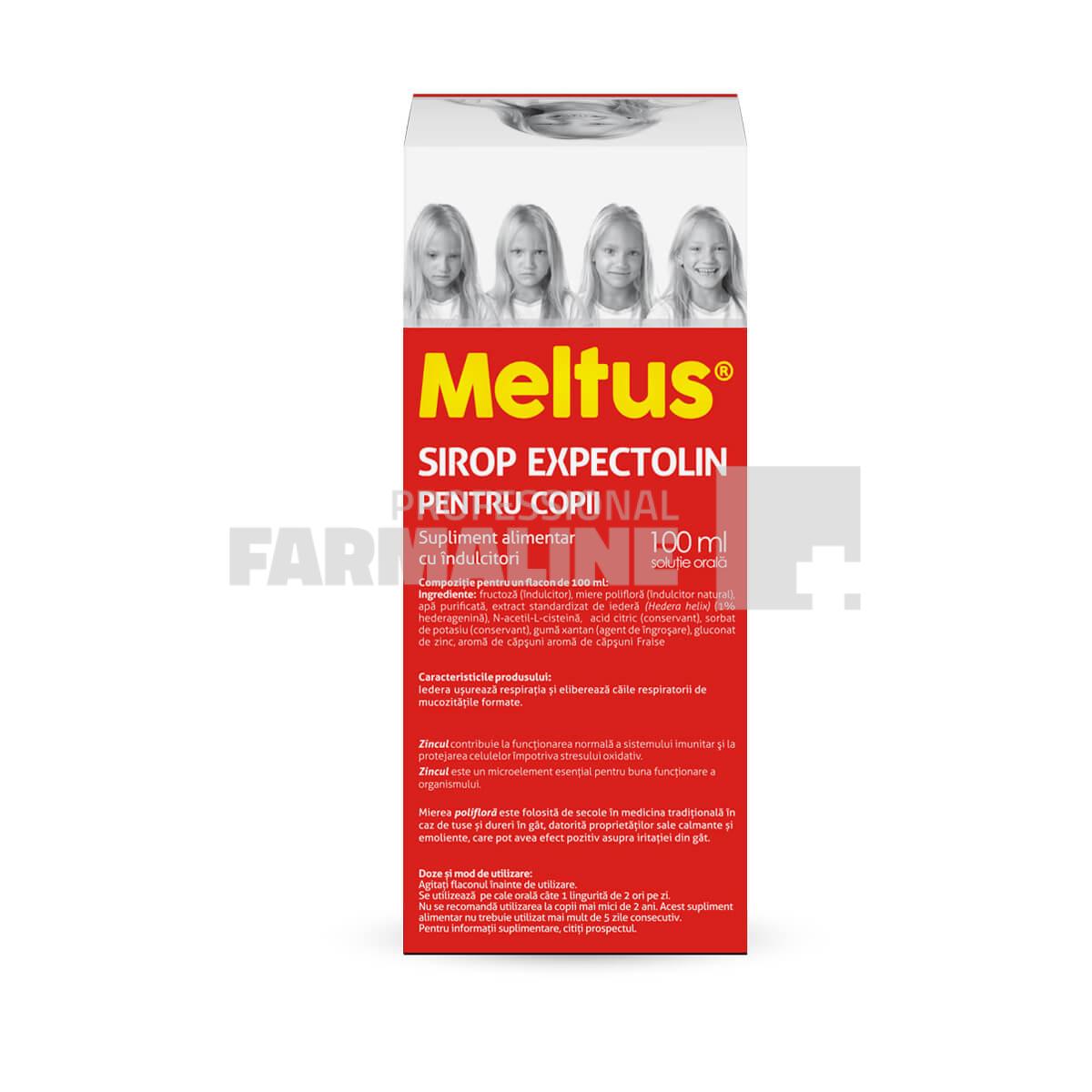 Meltus Expectolin sirop pentru copii 100 ml - la pret mic | Pfarma.ro