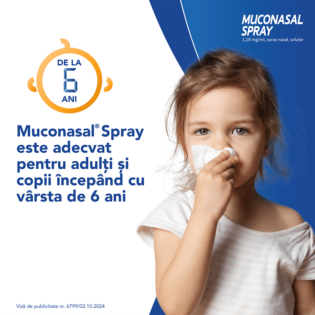 Muconasal Spray nazal 1,18 mg/ml 10 ml - la pret mic | Pfarma.ro