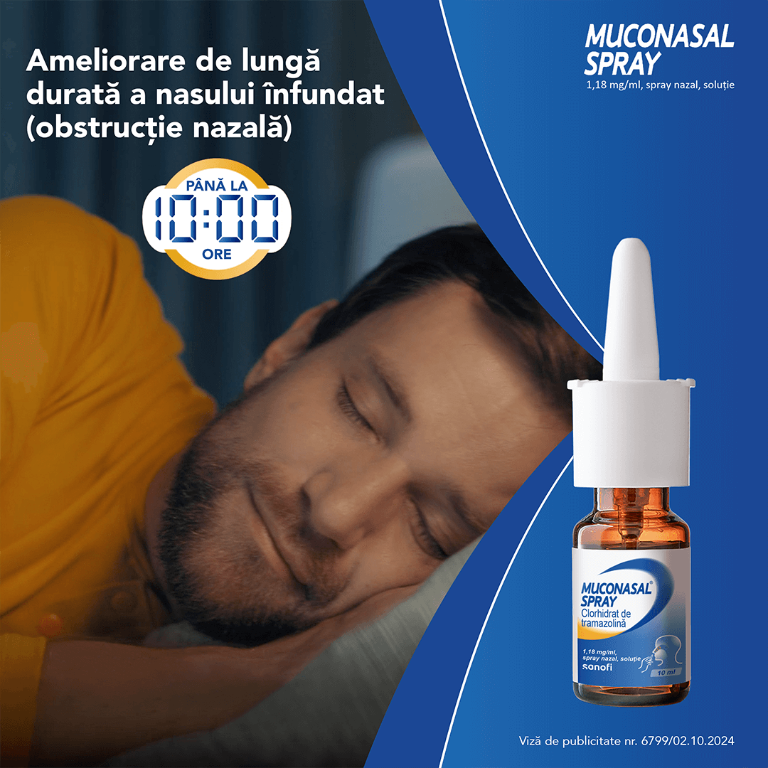 Muconasal Spray nazal 1,18 mg/ml 10 ml - la pret mic | Pfarma.ro