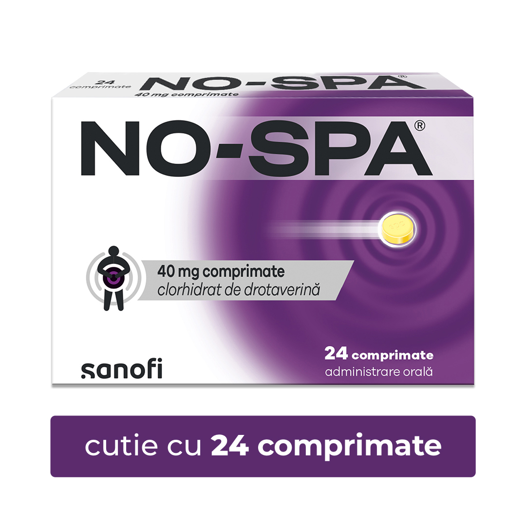 No-Spa 40 mg 24 comprimate - la pret mic | Pfarma.ro
