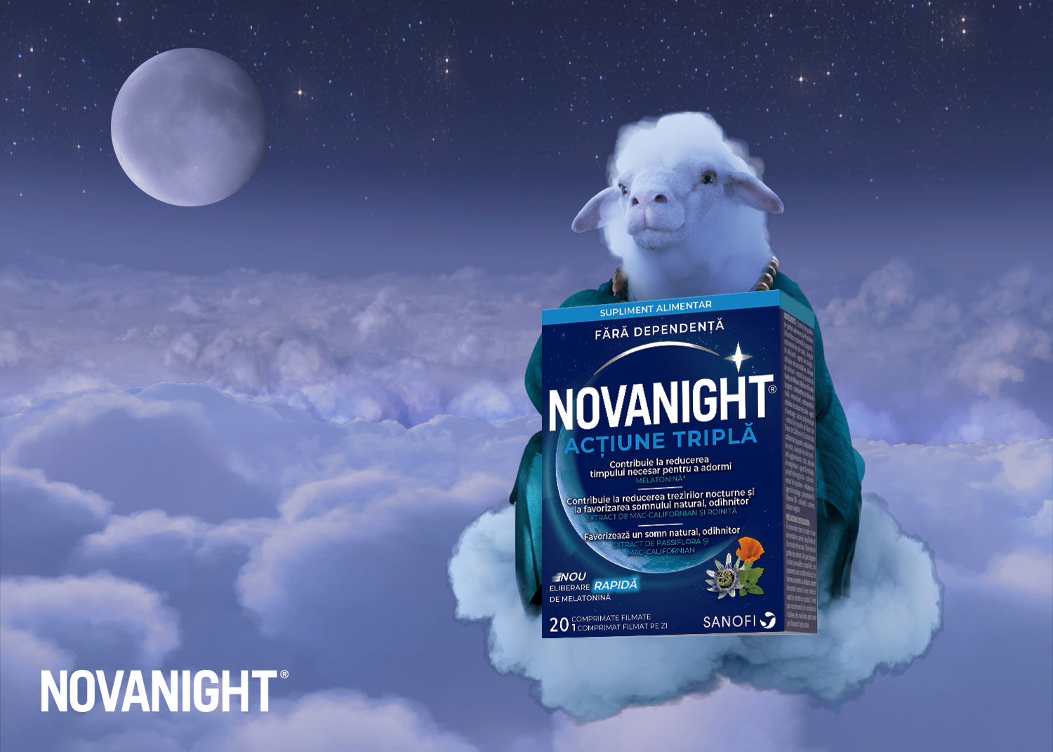 Novanight Vita, 20 comprimate, supliment somn | Sanofi