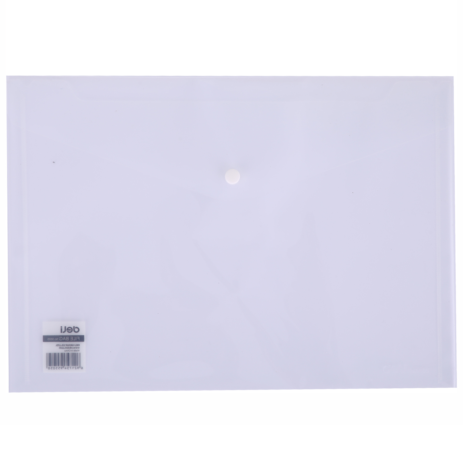 Mape plastic MAPA PLASTIC CU BUTON A4 TRANSPARENTA DELI DLE5...