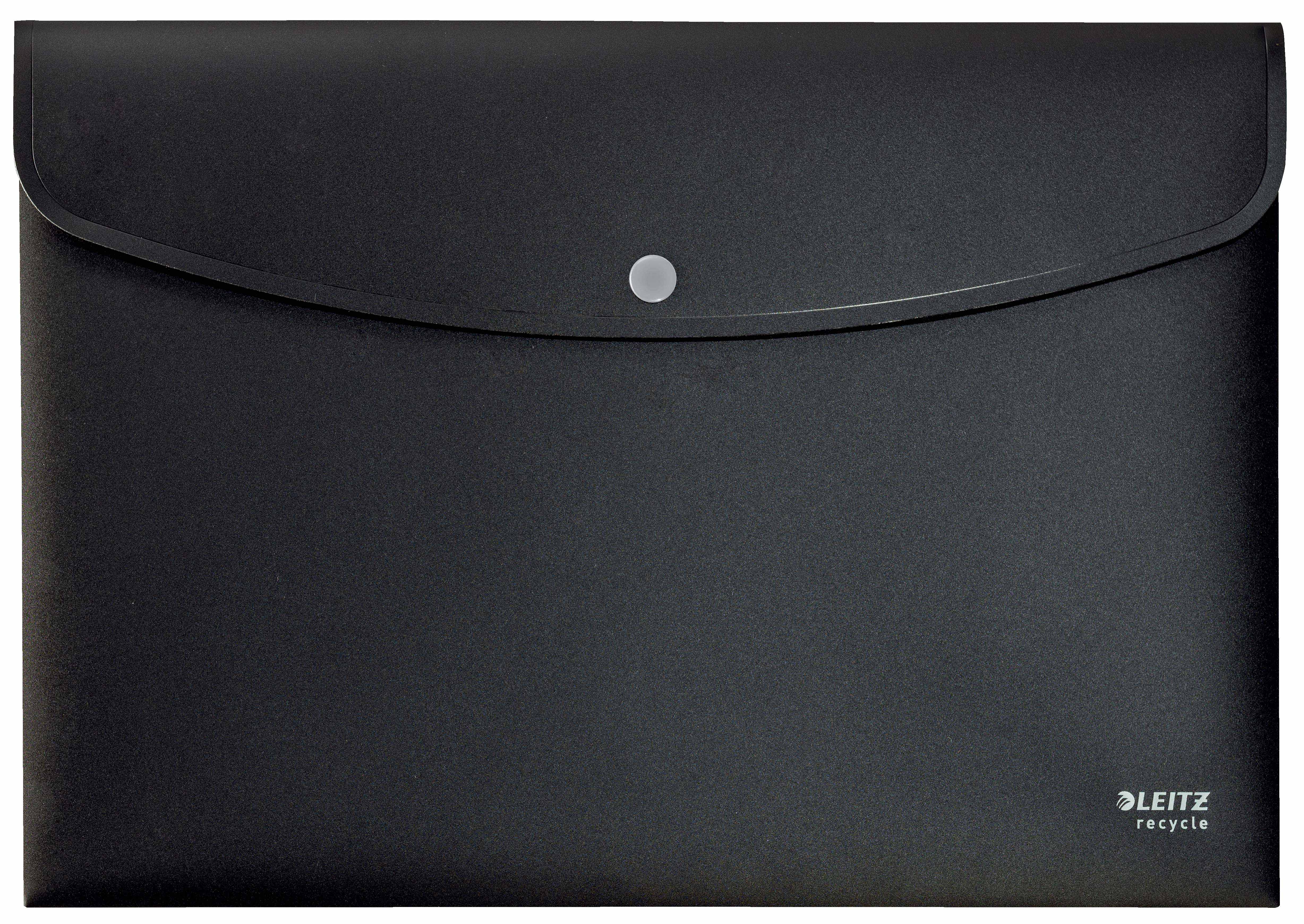 Mape plastic MAPA PLASTIC CU BUTON A4 NEAGRA PP RECICLAT LEI...