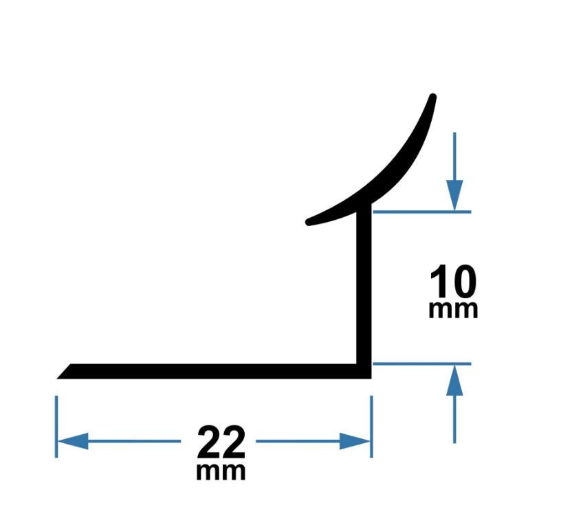 Profile protectie colt Profil aluminiu colt interior pentru ...
