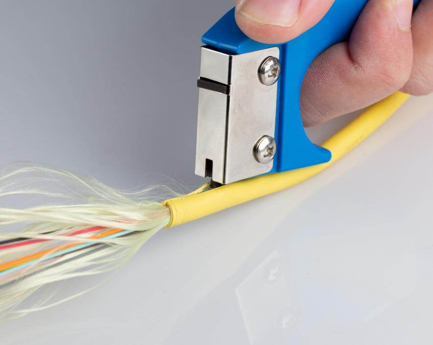 Fiber Jacket Slit And Ring Tool