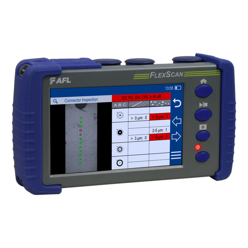 Kit Basic OTDR AFL FlexScan FS300-325 Quad OTDR, VFL, OLS/OPM, BT/WiFi
