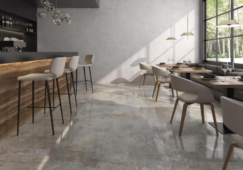 Faianta baie Gresie, Pamesa, Rusty Metal Silver 60x120 cm, p...