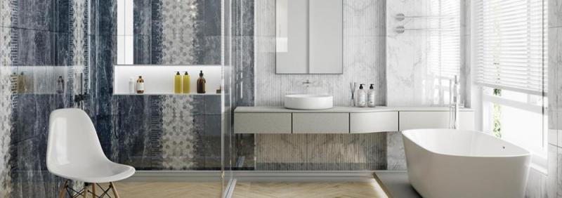 Gresie baie Faianta Freya Antrachite 24.4x74.4 cm 60KF0182 K...