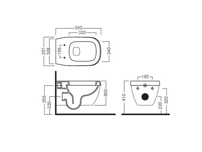 Vase wc suspendate VAS WC SUSP. ABIO FARA MASCA 79HT0029 HAT...