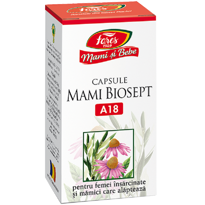 Raceala si gripa Biosept Mami&Bebe,30 capsule (Fares) P18426...