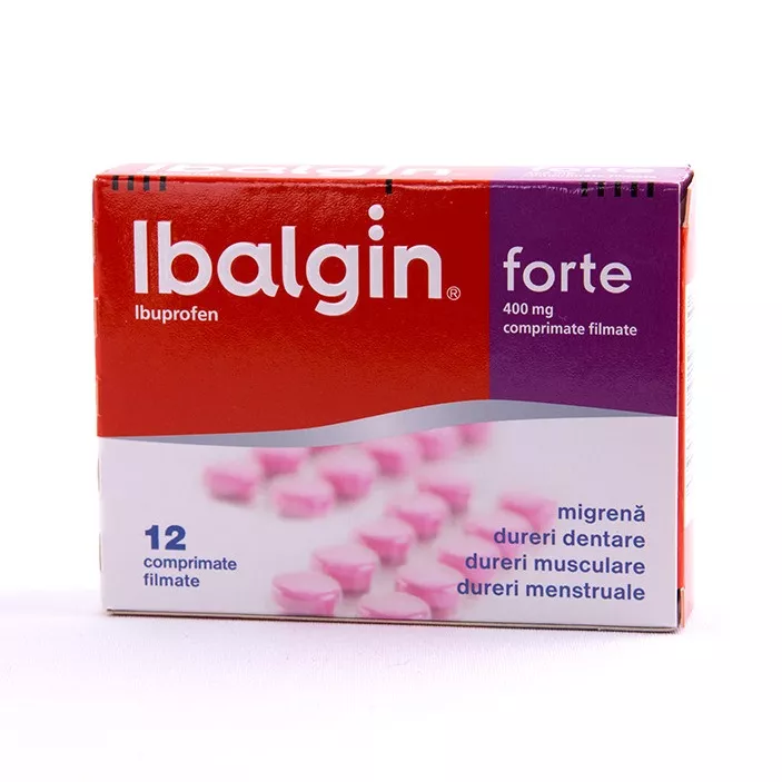 Medicamente pentru durere Ibalgin Forte 400mg, 12 comprimate...