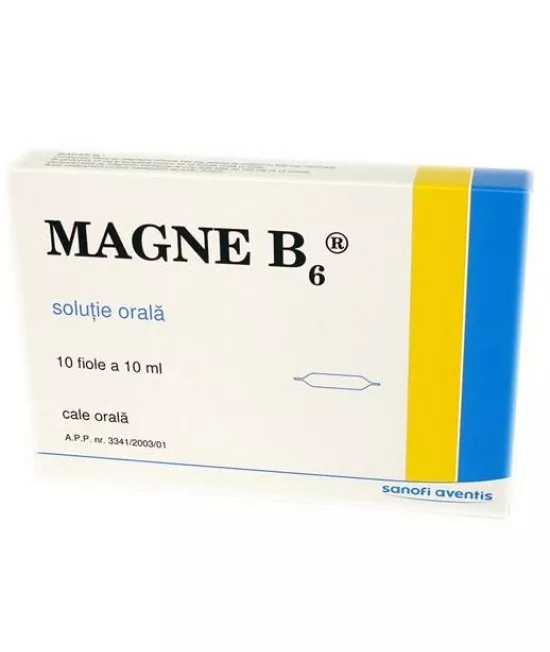 Calmant nervos Magne B6 100mg, 10 fiole, Sanofi Aventis P194...