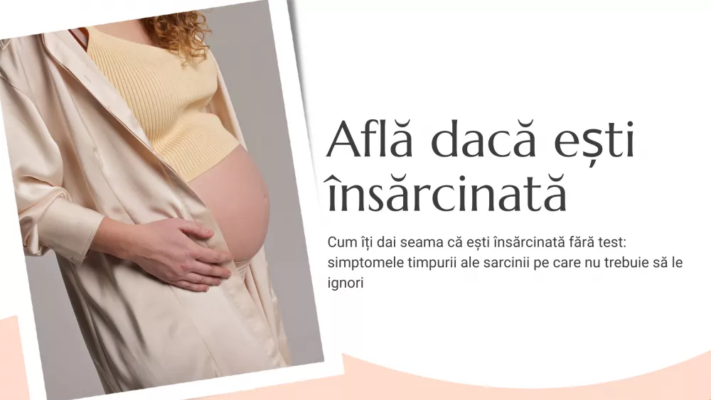 Află dacă ești însărcinată fără test