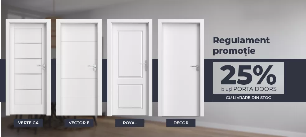 Raveli - 25% Reducere la Usile de interior Porta Doors din stoc