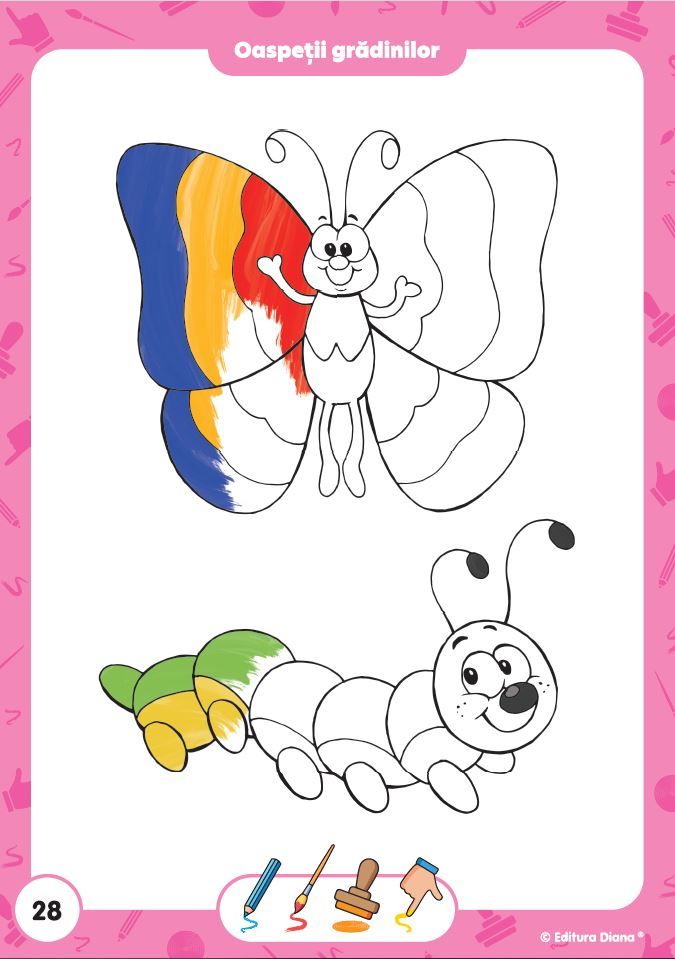 Minicolorici - Carte de colorat 3-4 ani