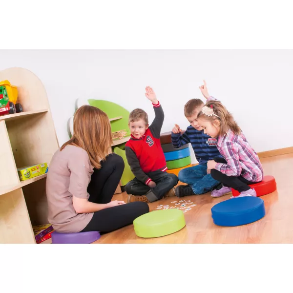 Set de 12 perne rotunde colorate, ø30 x 8 cm