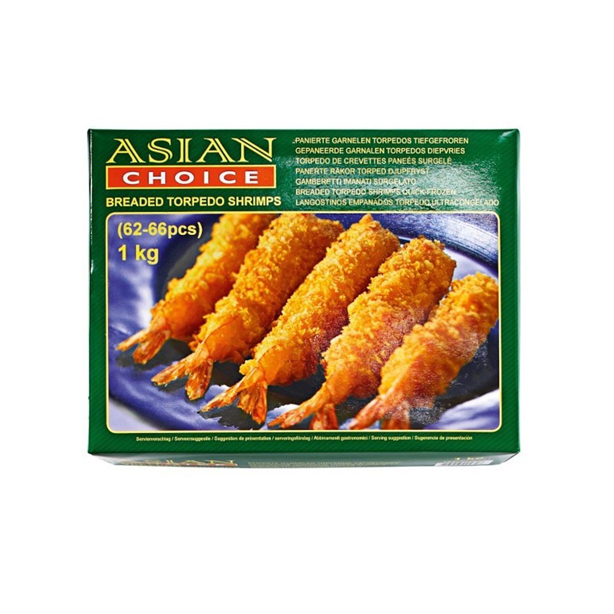 Creveti pane Torpedo 62-66buc ASIAN CHOICE 1kg ᐈ AsianFood...