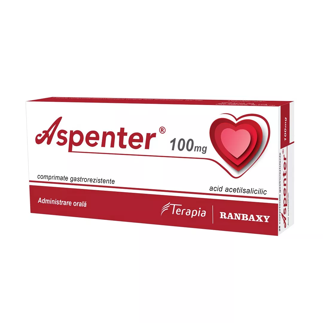 Aspenter 100 mg, 28 comprimate, Terapia - FarmaciaBajan.ro