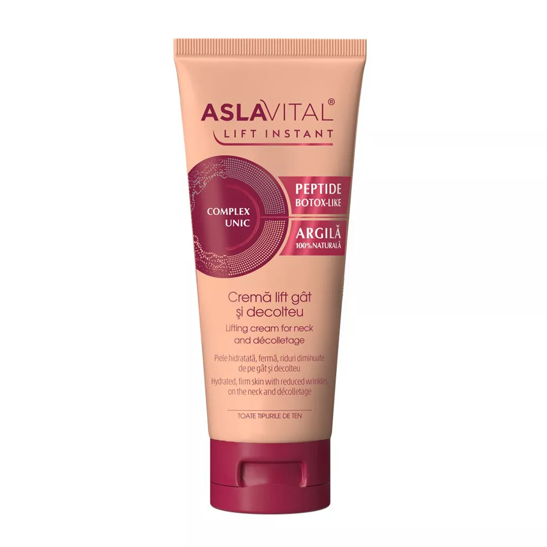 Crema lift pentru gat si decolteu Lift Instant, 100 ml, Aslavital ...