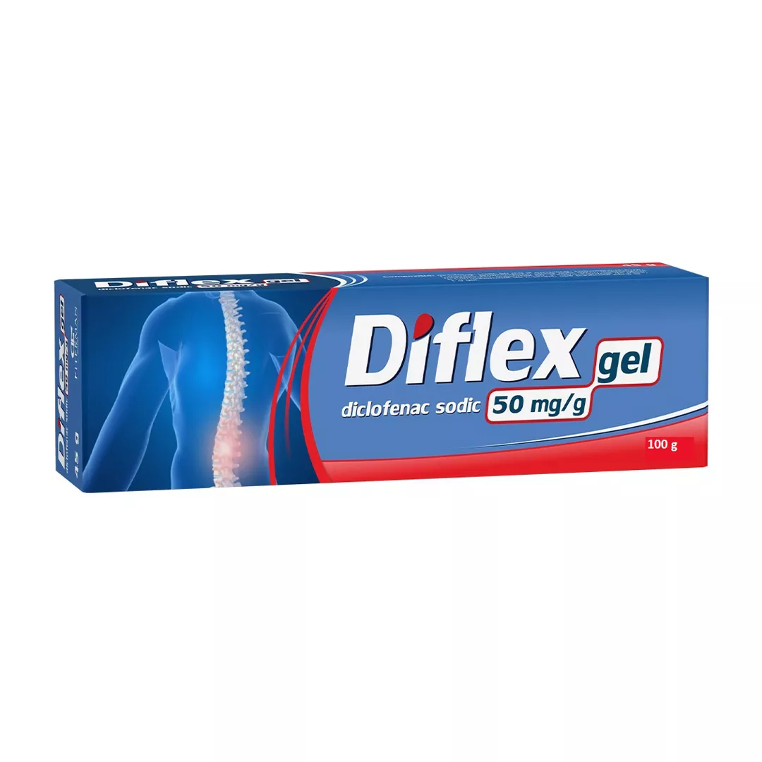 Diflex 50 mg/g, gel, 100 g, Fiterman - FarmaciaBajan.ro
