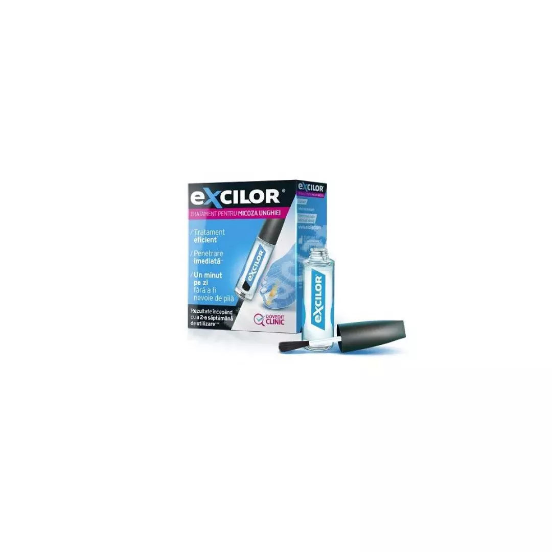 Excilor solutie tratament pentru micoza unghiei, 3,3 ml, Magna Pharm ...