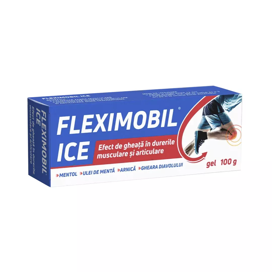 Fleximobil Ice gel, 100g, Fiterman - FarmaciaBajan.ro