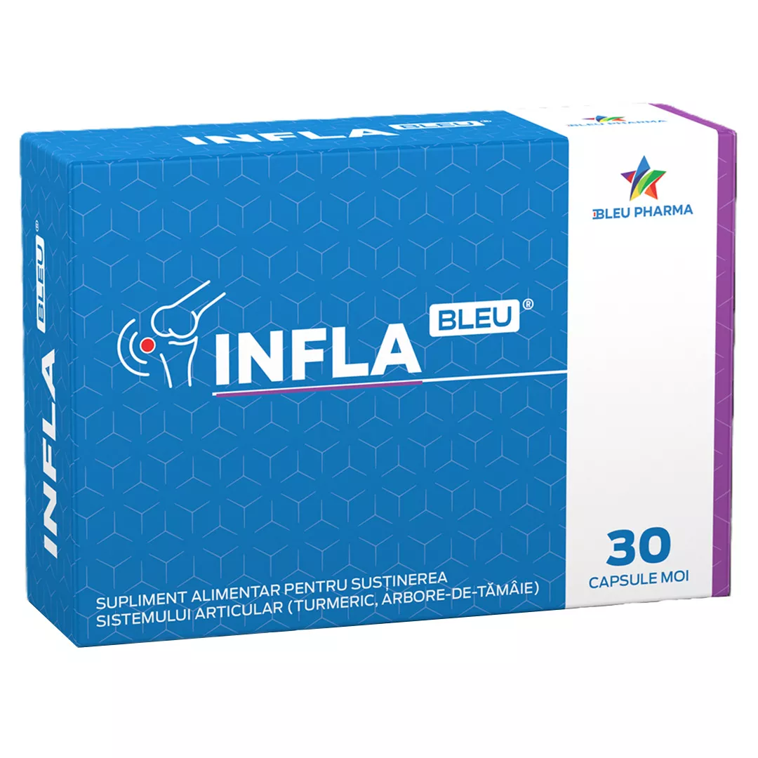 Infla Bleu, 30 capsule moi, Bleu Pharma - FarmaciaBajan.ro