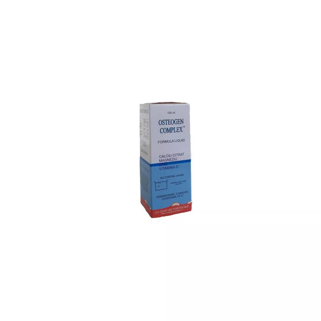 Osteogen Complex, sirop cu gust de portocale, 100 ml, Saga Laboratories ...