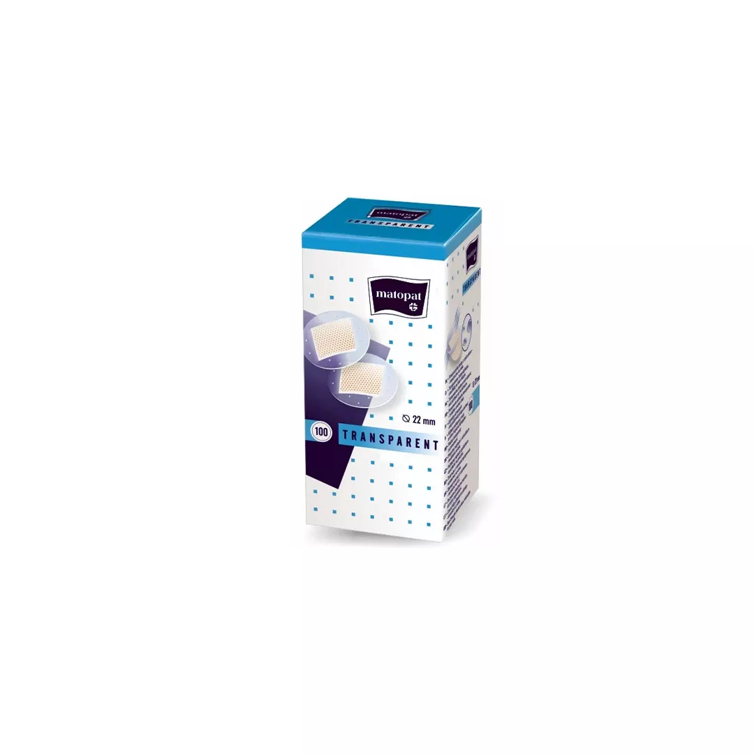 Plasturi quik strip transparent, 100 bucati, Matopat - FarmaciaBajan.ro