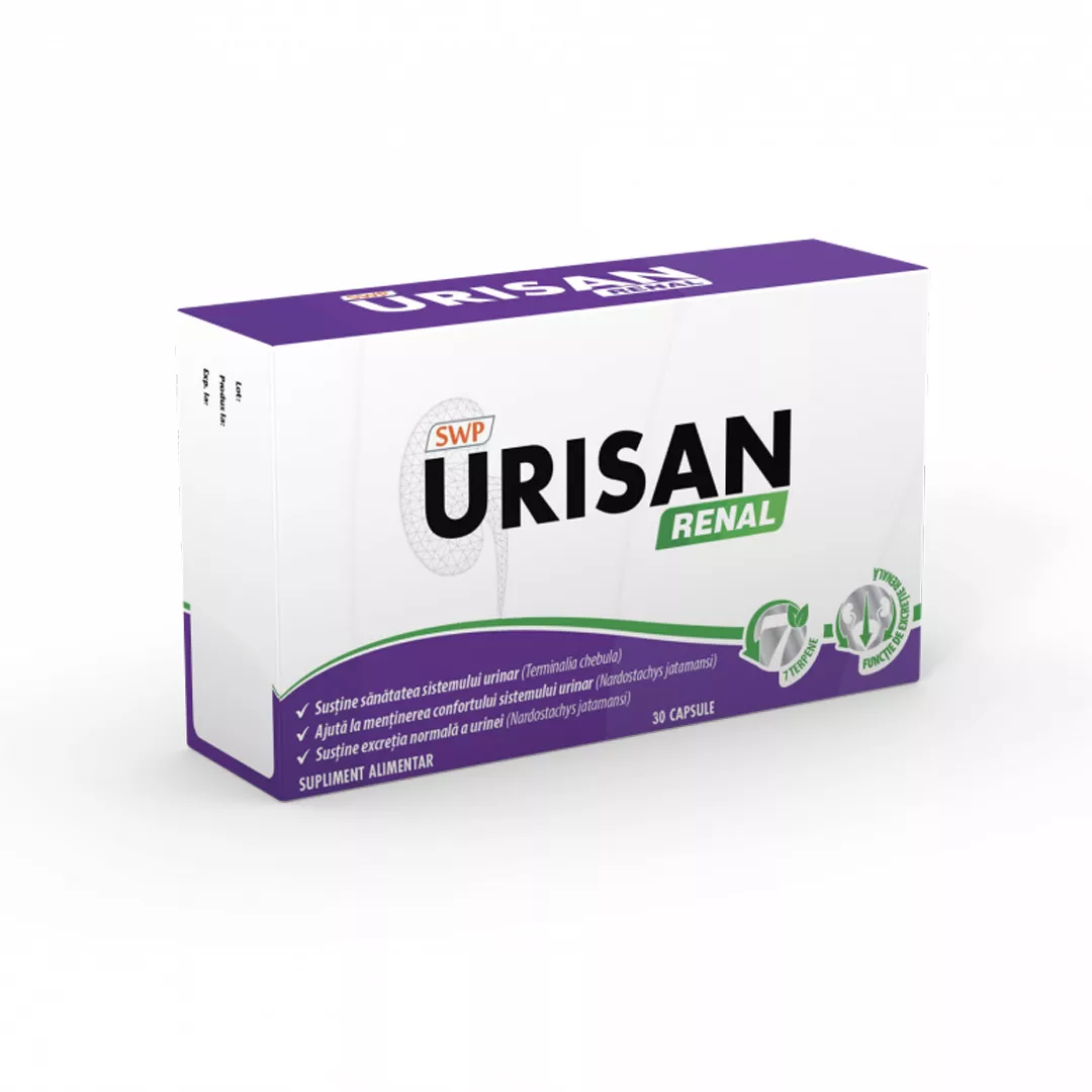 Urisan renal, 30 capsule moi, Sun Wave Pharma - FarmaciaBajan.ro