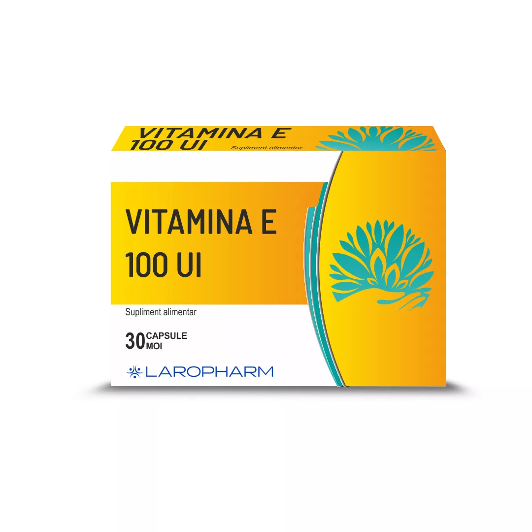 Vitamina E 100UI, 30 capsule, Laropharm - FarmaciaBajan.ro