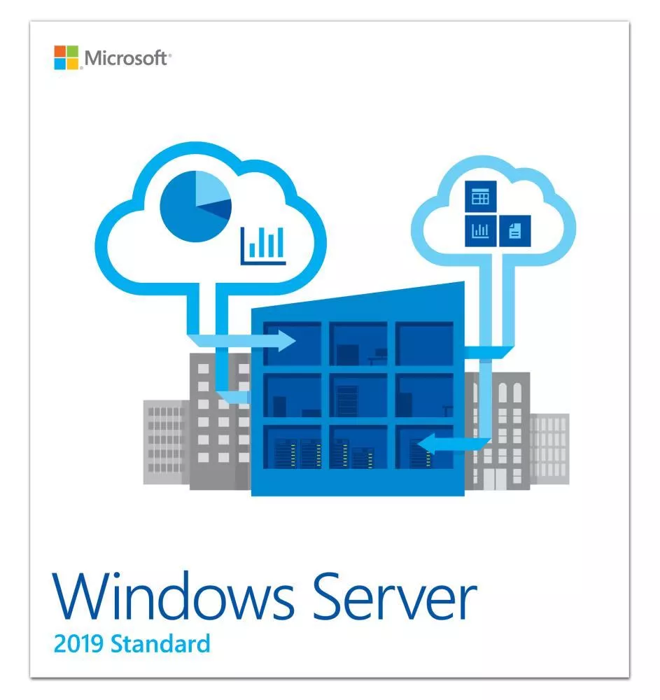 Windows Server Std 2019 64Bit English 1pk DSP OEI DVD 24 Cor...