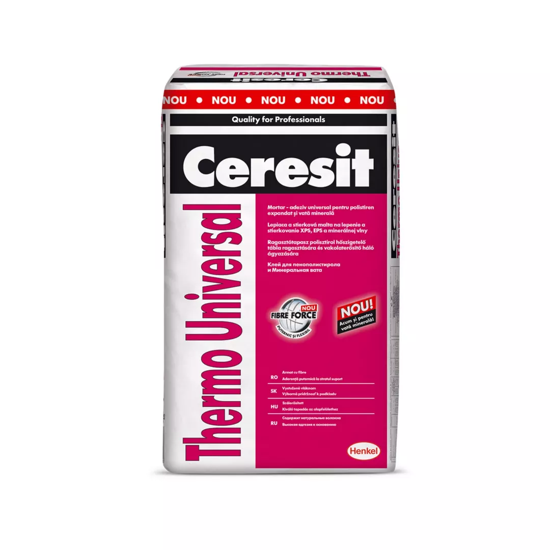 Mortar adeziv si masa de spaclu pentru polistiren si vata minerala ...