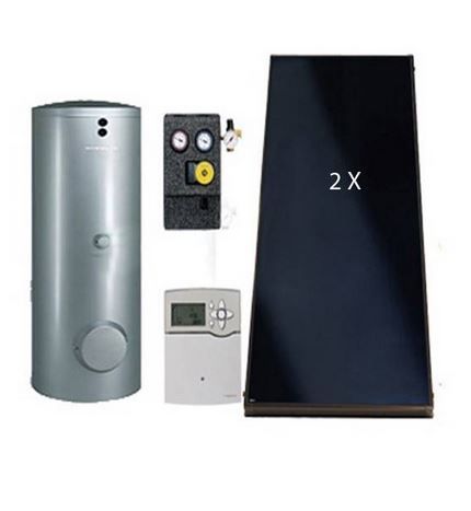 Pachet panouri solare Viessmann Vitosol 200-FM cu boiler bivalent ...