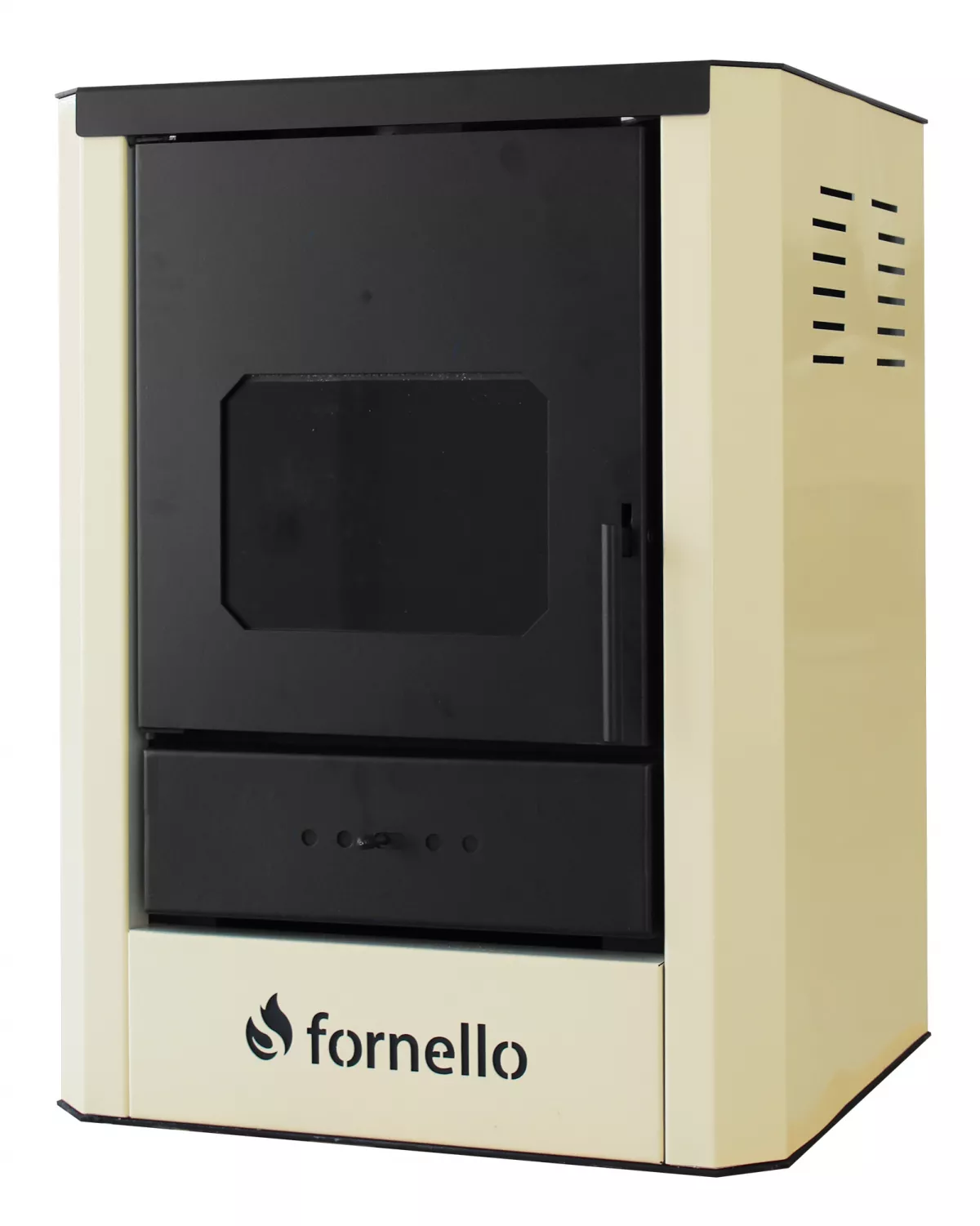 Termosemineu pe lemne, brichete si carbune Fornello Rimini Ivory 18 kW