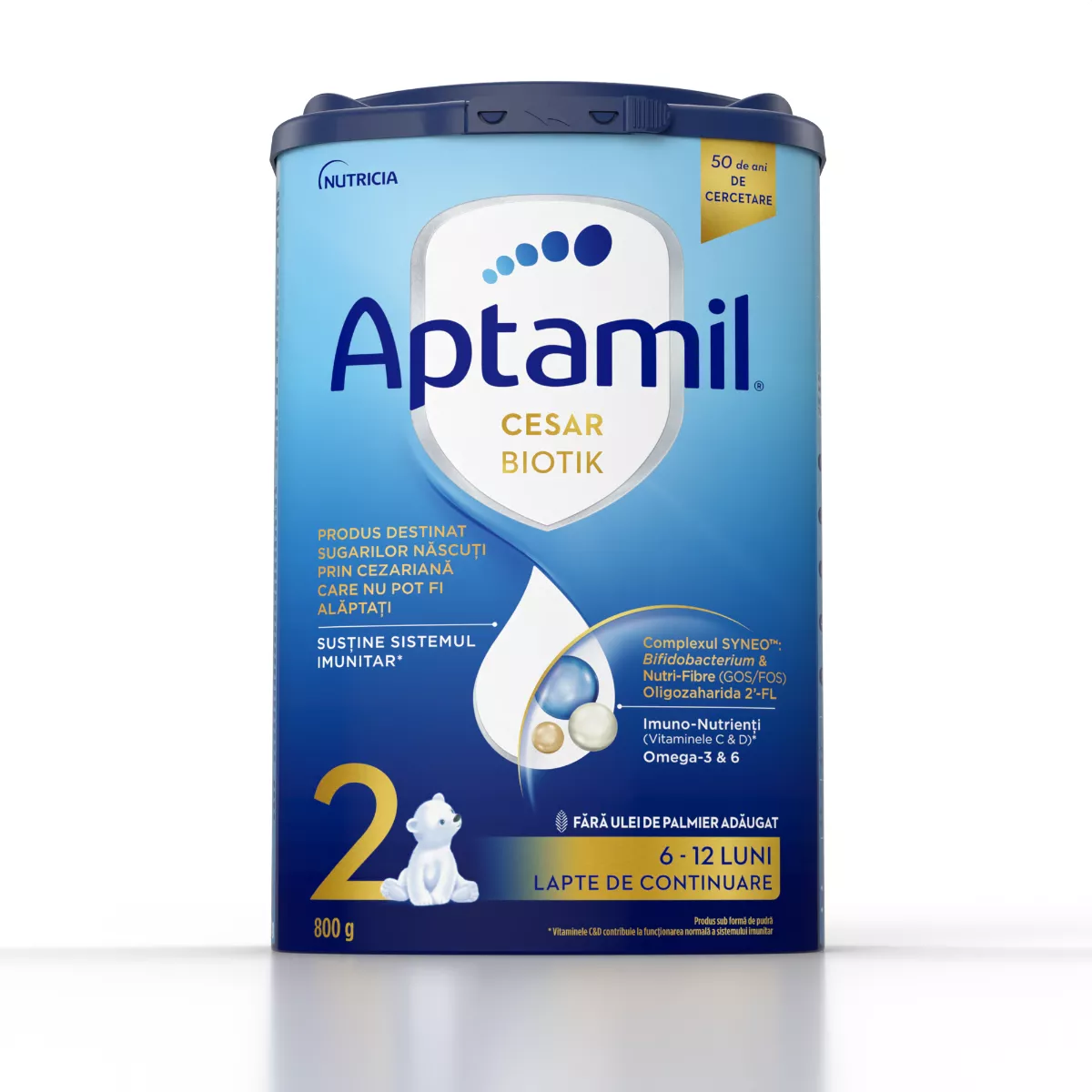APTAMIL CESAR BIOTIK 2 LAPTE PRAF 800G |82.66 lei | Larafarm.ro
