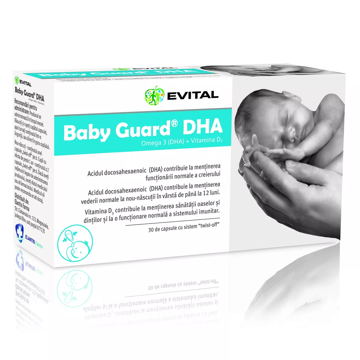 EVITAL BABY GUARD DHA X 30 CAPSULE |53.22 lei | Larafarm.ro