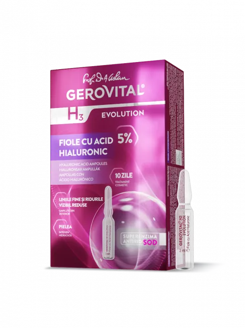 GEROVITAL H3 EVOLUTION FIOLE CU ACID HIALURONIC 5% X 10FIOLE |59.26 lei ...