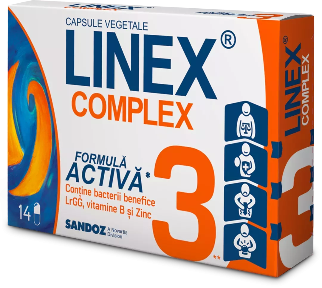 LINEX COMPLEX X 14 CAPSULE |41.56 lei | Larafarm.ro