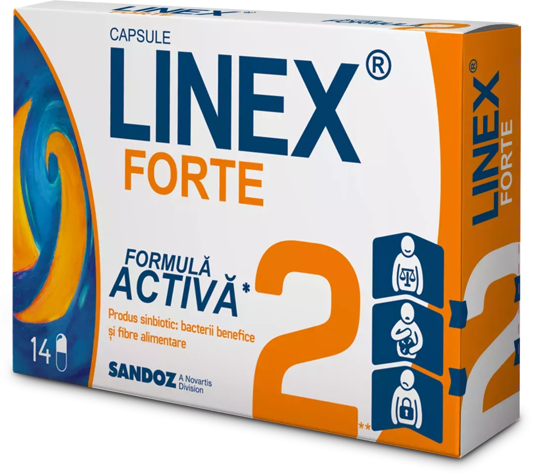 LINEX FORTE X 14 CAPSULE |33.41 lei | Larafarm.ro
