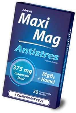 MAXIMAG ANTISTRES X 30 COMPRIMATE ZDROVIT |35.76 lei | Larafarm.ro
