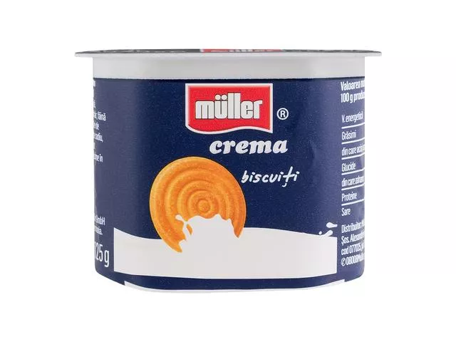 Iaurt natural/fructe CREMA IAURT MULLER 125G BISCUITI 402550...
